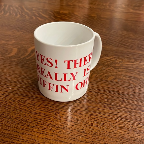 Dining | Vintage Yes There Really Is A Tiffin Ohio Mug White With Red ...